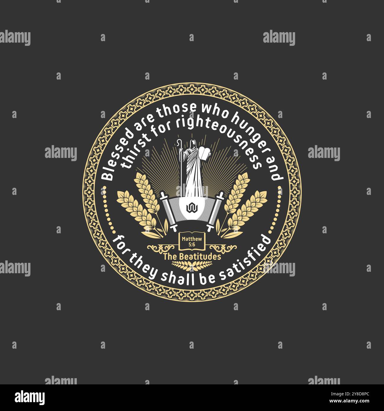 The Beatitudes from Jesus. Blessed are those who hunger and thirst for ...