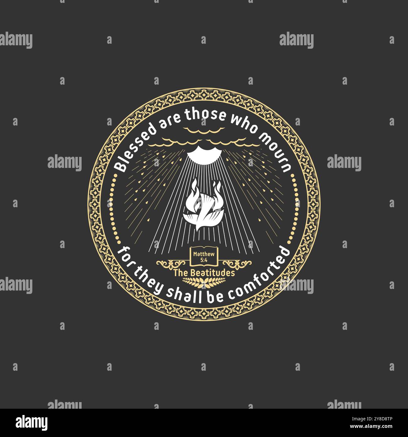 The Beatitudes from Jesus. Blessed are those who mourn, for they shall ...