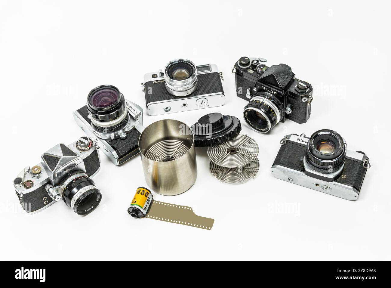 Five cameras Cut Out Stock Images & Pictures - Alamy