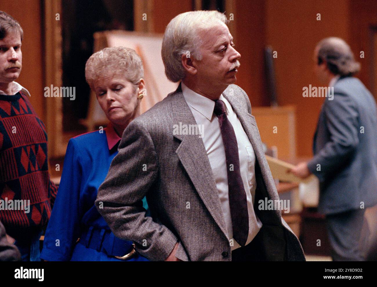 William and Judith Smart stand up during a recess in the Pamela Smart ...