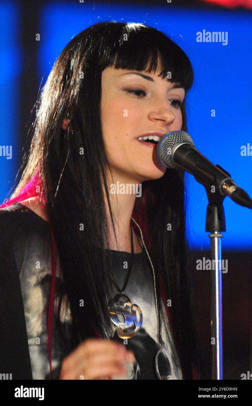 Milan Italy 15/03/2008: L’Aura alias Laura Abela , Italian singer ...