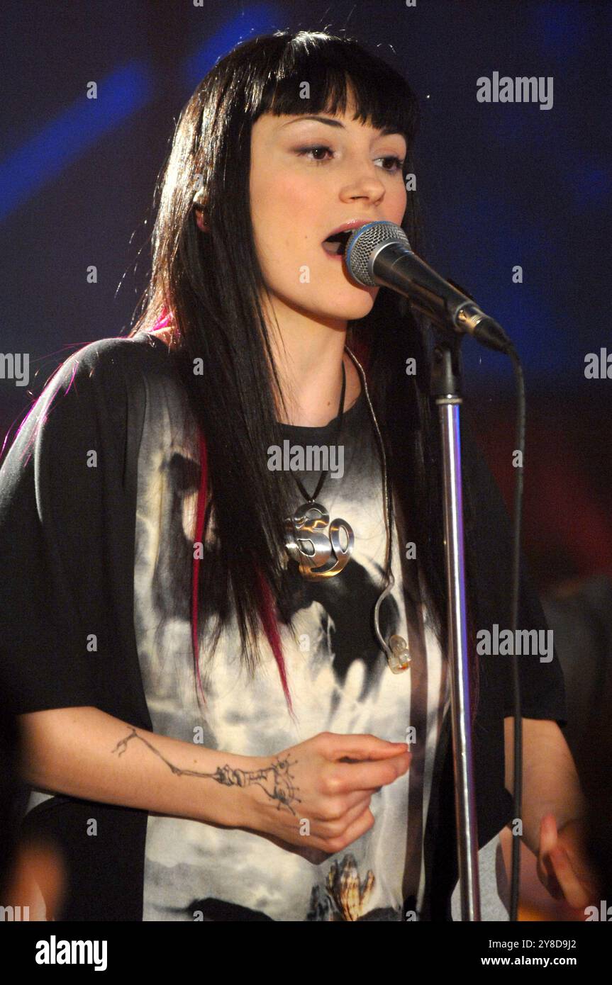 Milan Italy 15/03/2008: L’Aura alias Laura Abela , Italian singer ...