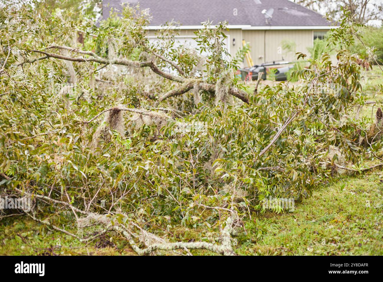 Property damage of Hurricane Helene the day after it hit Southern ...