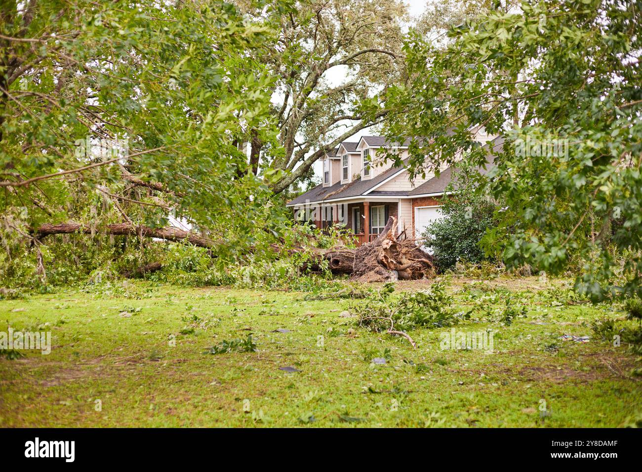 Property damage of Hurricane Helene the day after it hit Southern ...