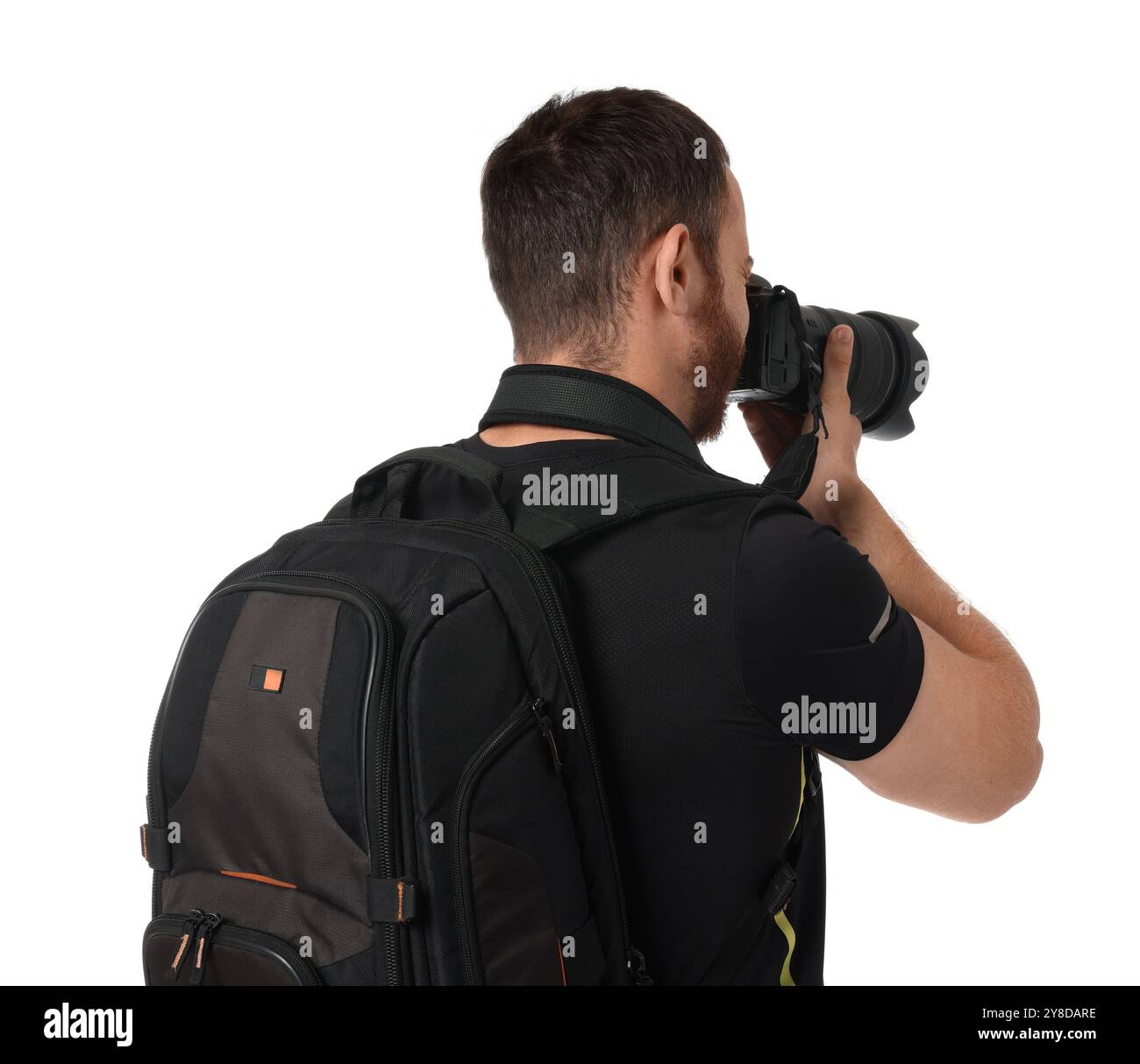 Back view professional travel blogger hi-res stock photography and ...