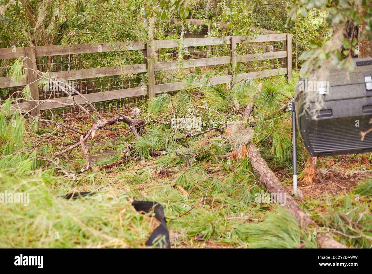 Property damage of Hurricane Helene the day after it hit Southern ...