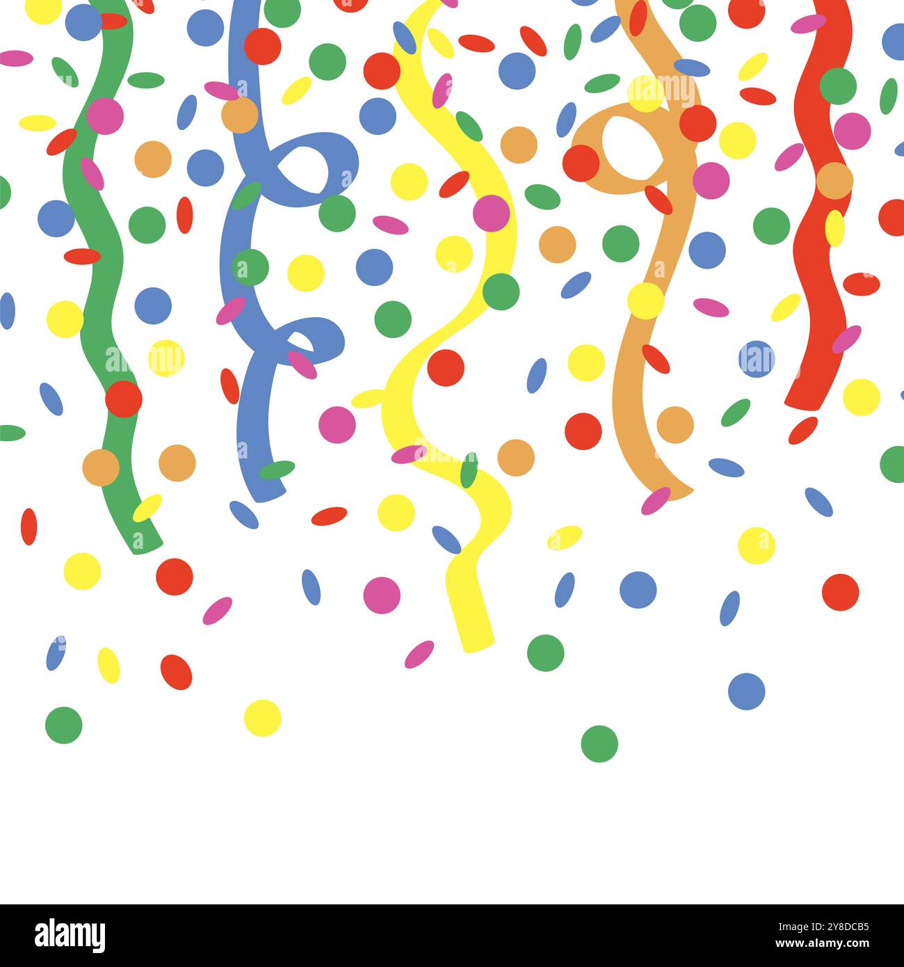 Confetti ribbons colorful explosion. Party festive firework. Carnival ...