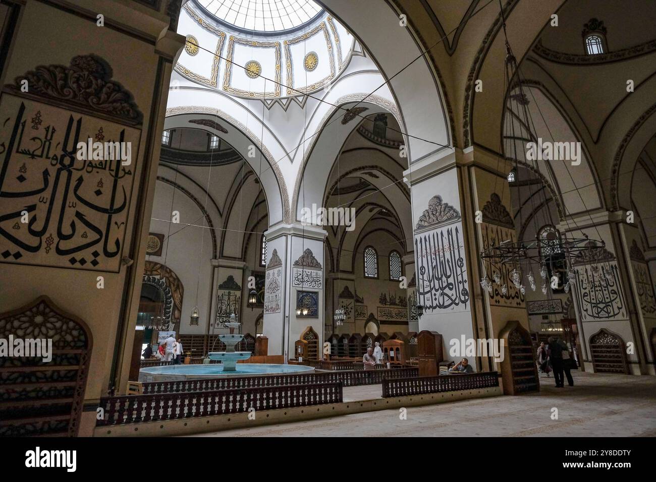 Bursa, Turkey - September 7, 2024: People visiting the Grand Mosque of ...