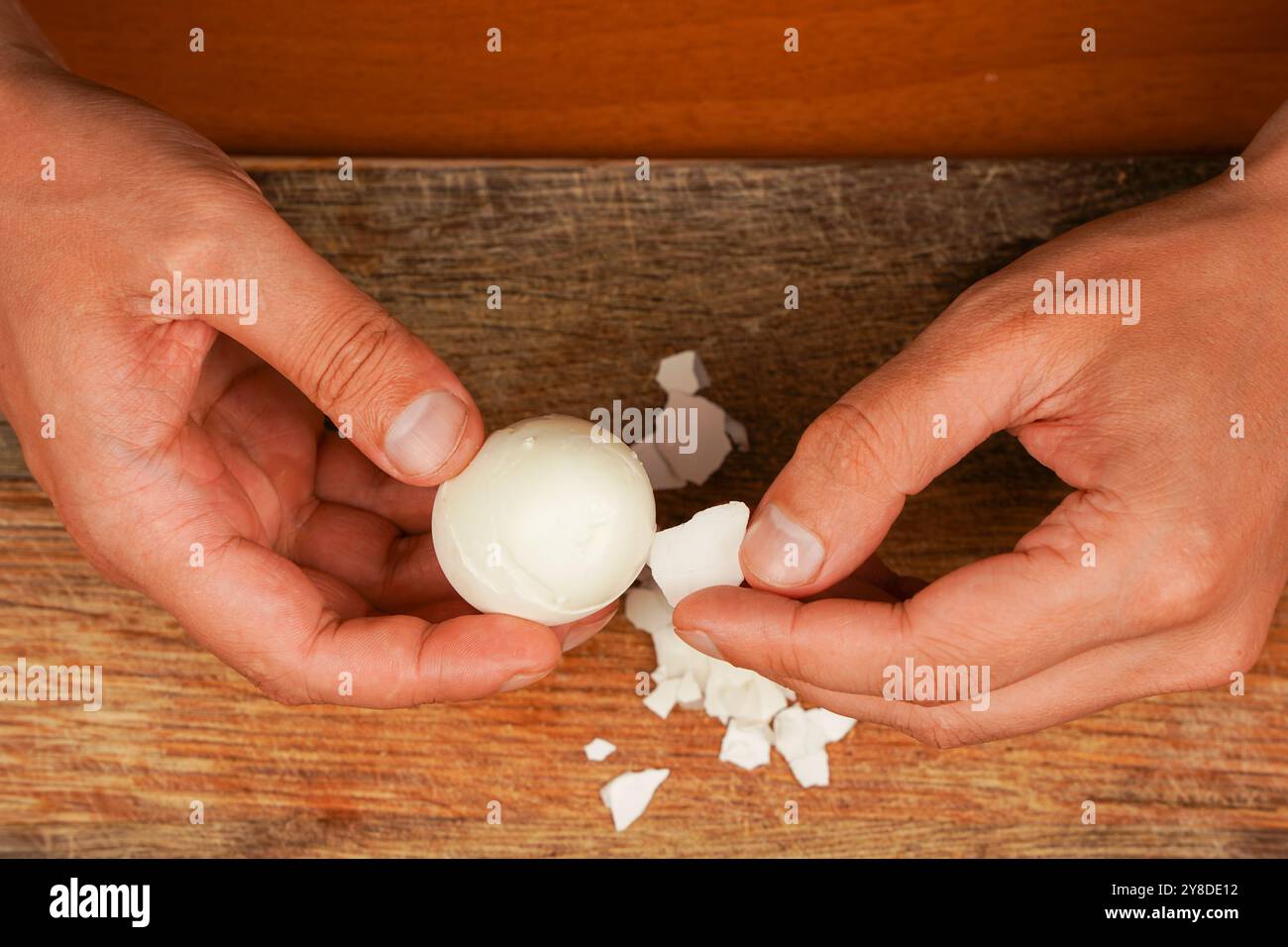 Sportsmen's food. Preparing food. Horizontal photo. Vegetarian. Man ...