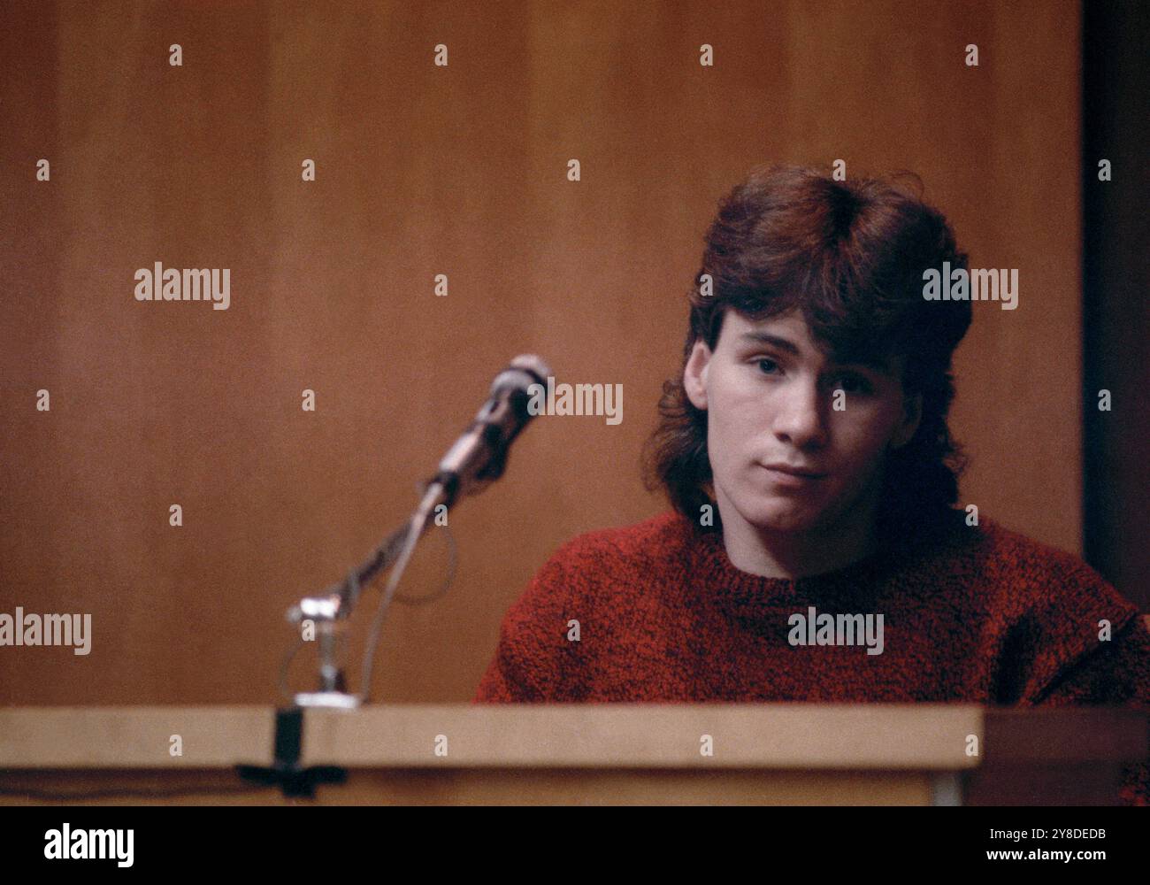 Patrick Randall, 17, told jurors, Mar. 5, 1991, in Exeter, N.H., how ...