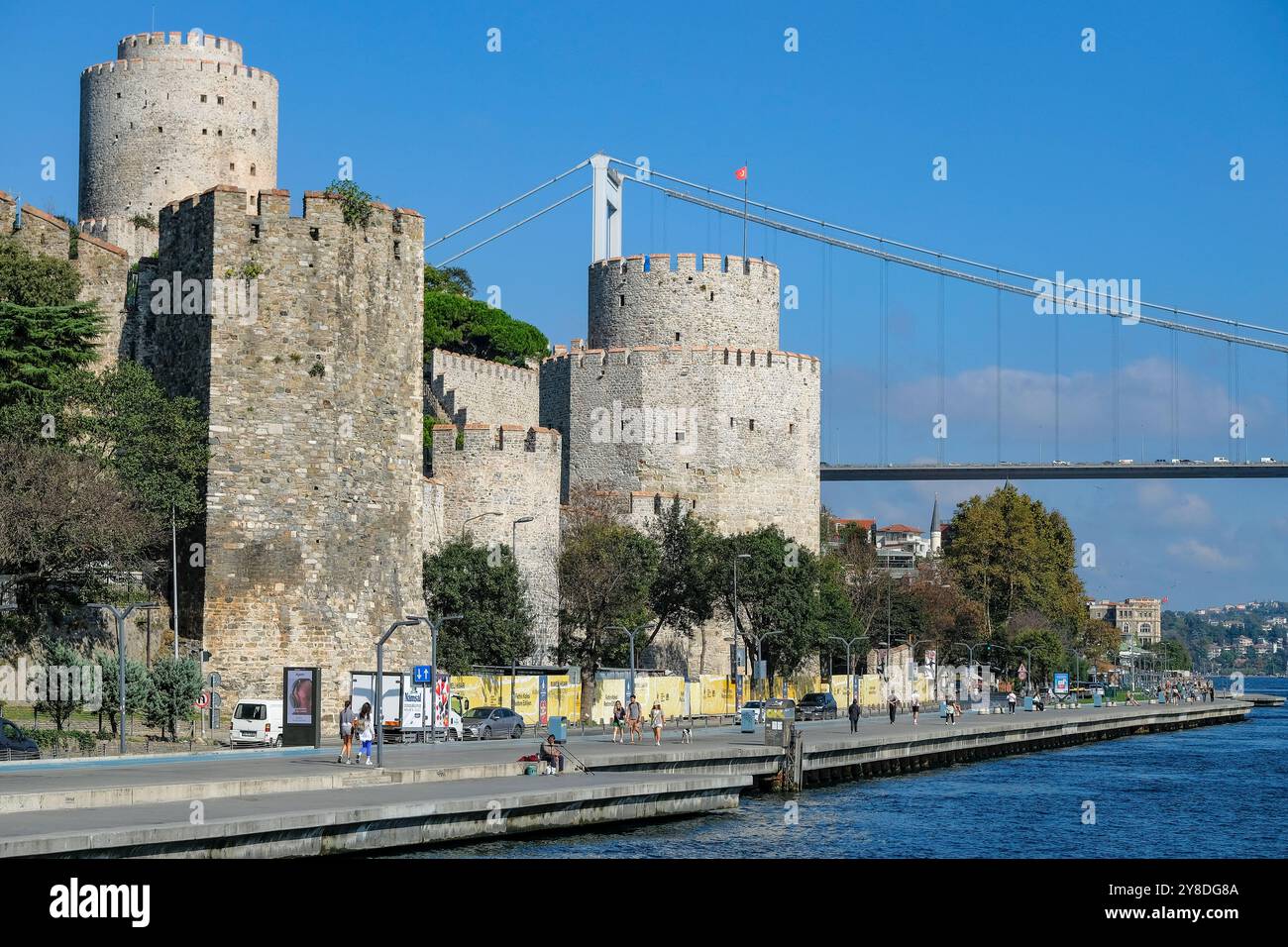 Istanbul, Turkey - September 27, 2024: Rumeli Fortress is a medieval ...