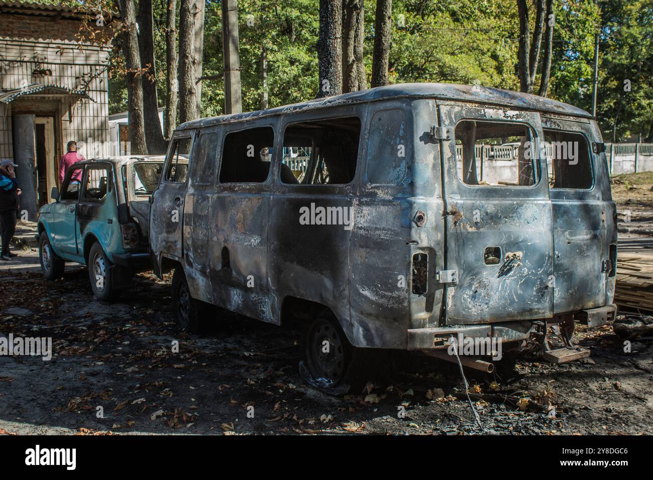 Sumy, Ukraine, September 30, 2024 Aftermath of the Russian attack of ...
