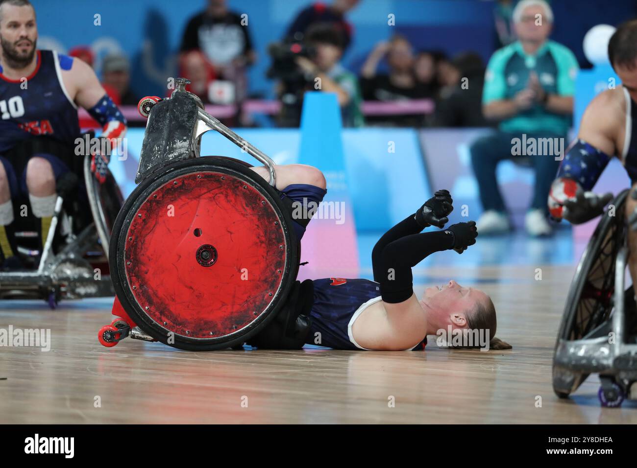 Knocked backward hi-res stock photography and images - Alamy