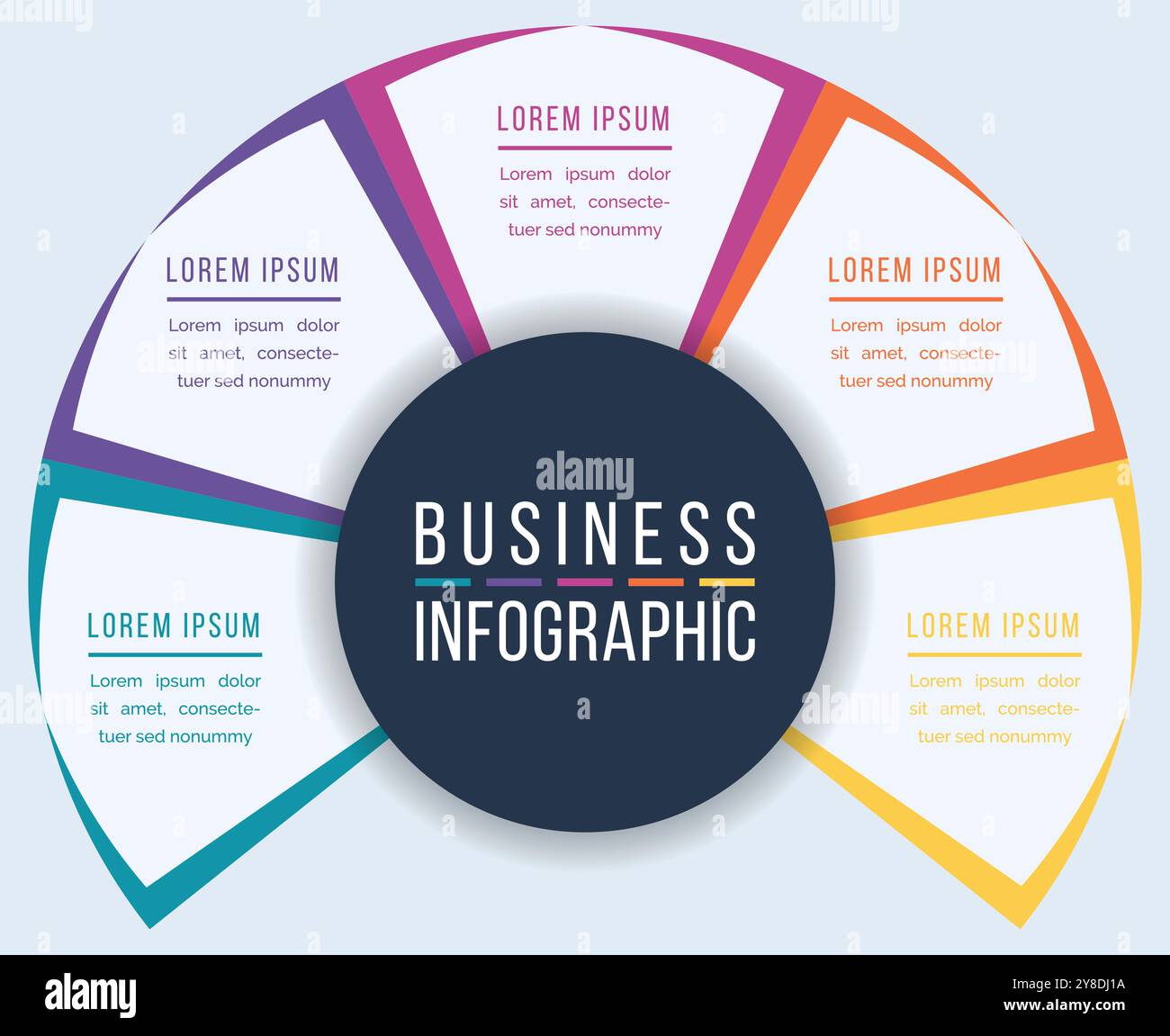 5 Steps Infographic design 5 steps, objects, elements or options ...