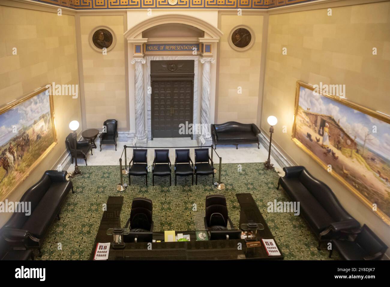 Oklahoma City, Oklahoma - The entrance to the House of Representatives ...