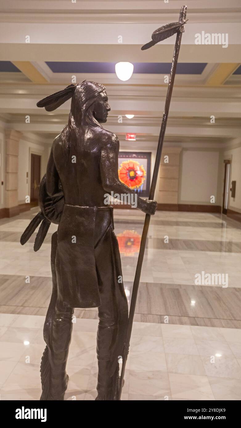 Oklahoma City, Oklahoma - The Oklahoma state capitol building. Inside ...