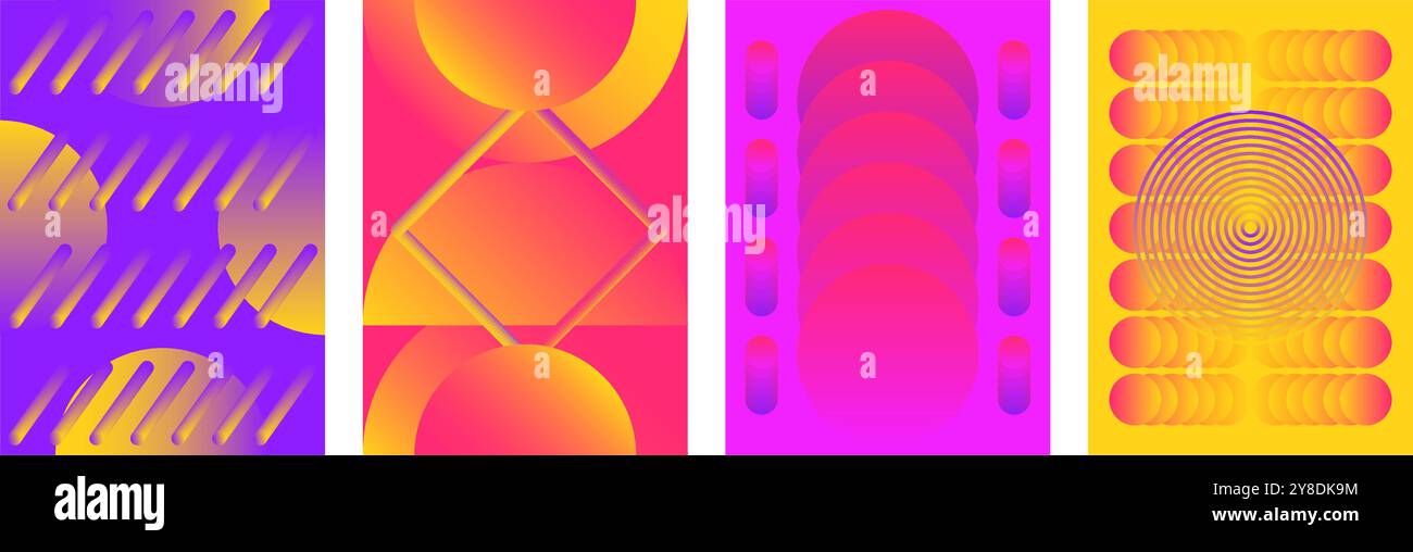 Futuristic cover templates design. Vector illustration Stock Vector ...