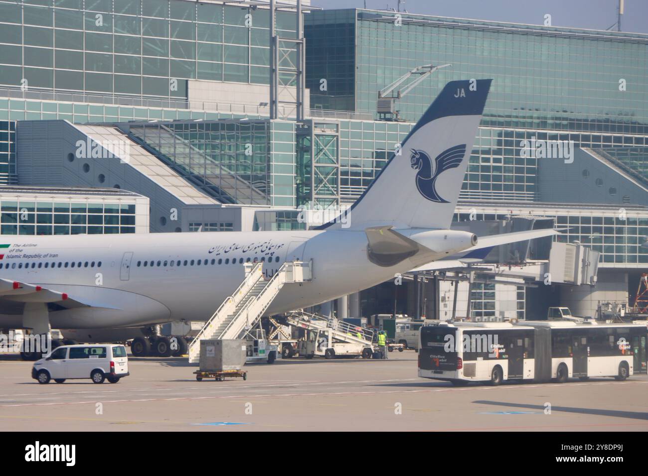 Iran air, Airline of the Islamic Republic of Iran at Frankfurt Airport ...