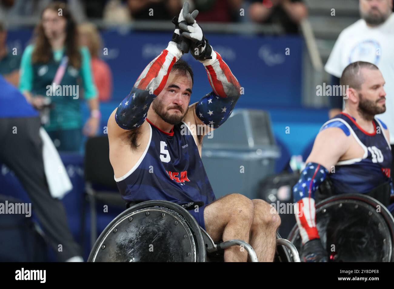 California, USA. 2nd Sep, 2024. USA team captain Steve Aoki thanks fans ...