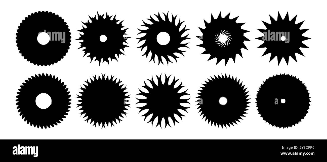 Sawmill circular saw vector Stock Vector Images - Alamy