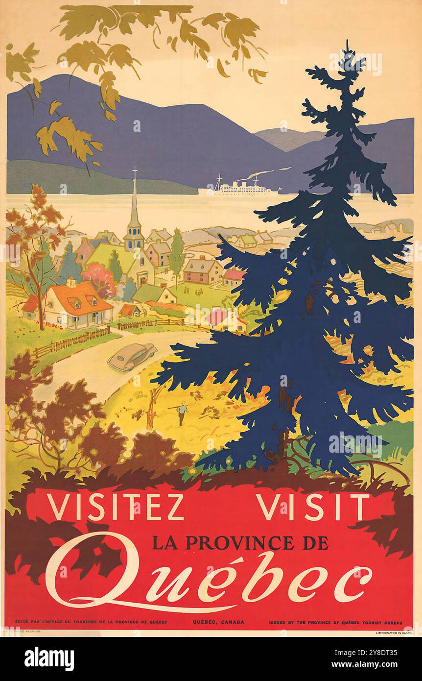 Old quebec advertisement poster hi-res stock photography and images - Alamy