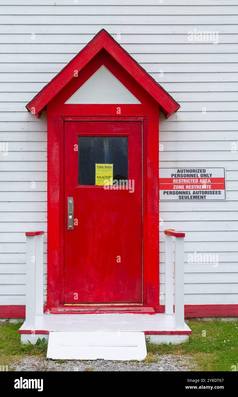 Fox Point Lighthouse, St. Anthony, Newfoundland Island, Newfoundland ...