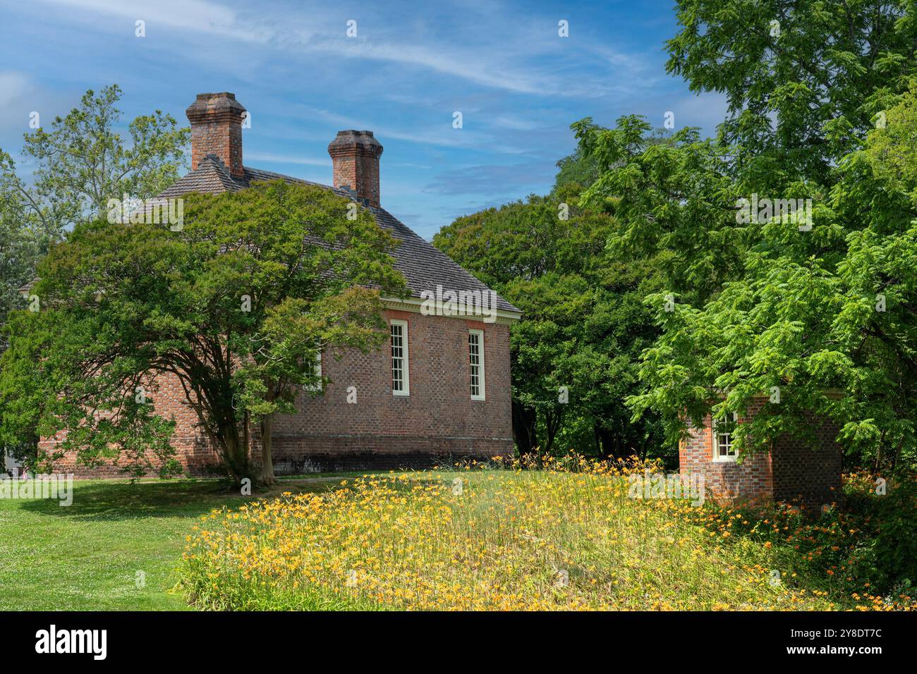 Colonial Williamsburg Secretary Office rear side Stock Photo - Alamy