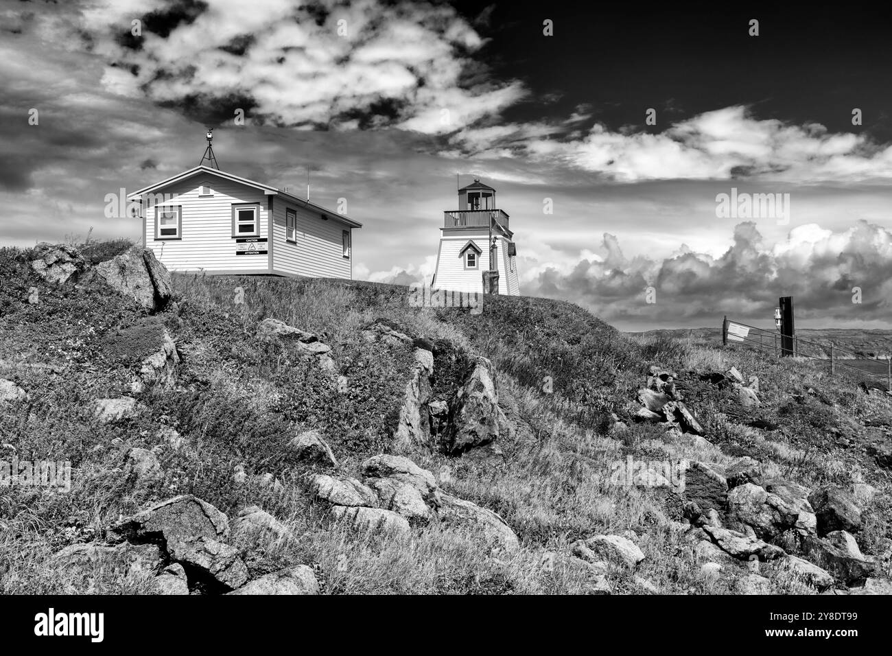 Fox Point Lighthouse,St. Anthony, Newfoundland & labrador, Canada Stock ...