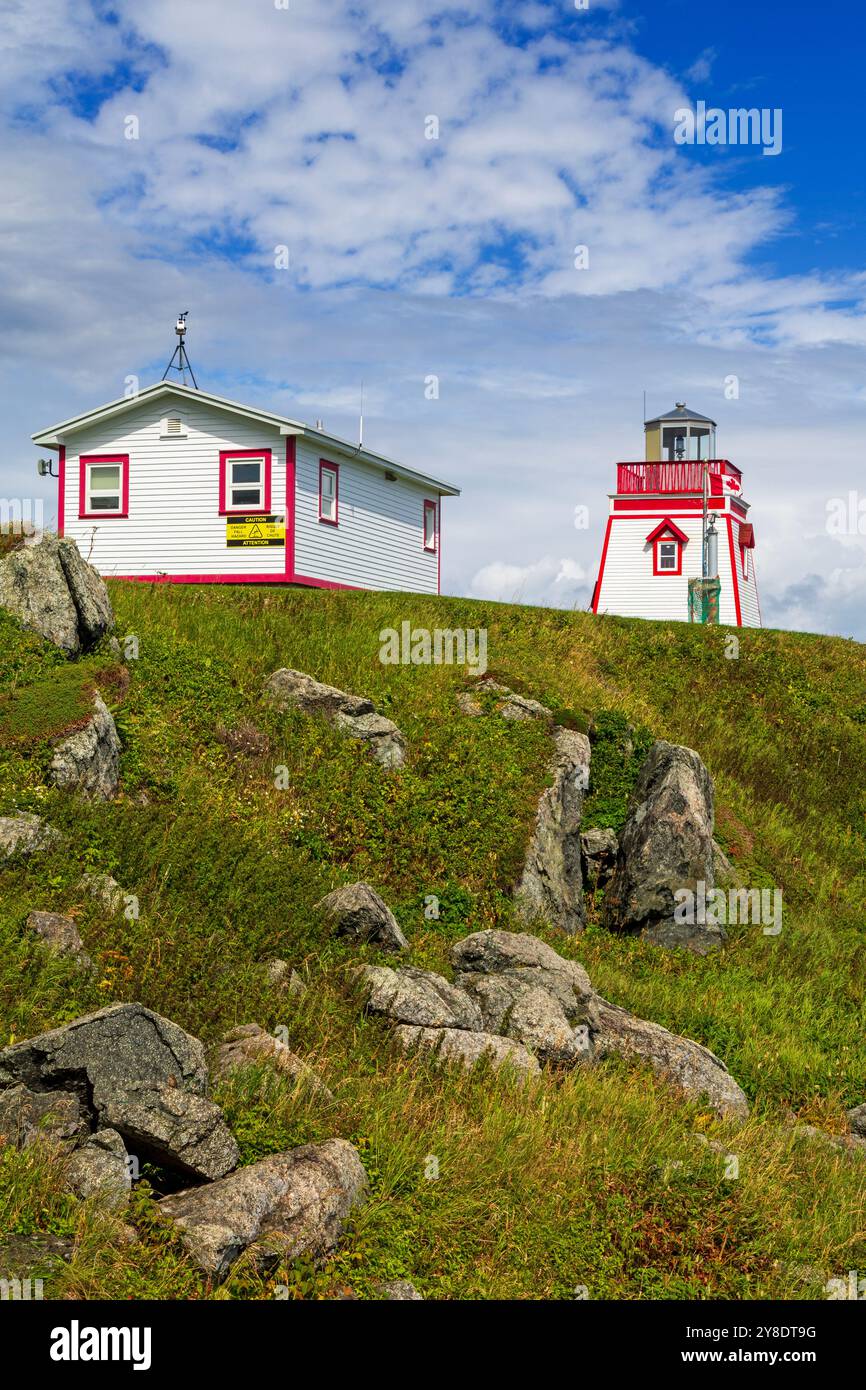 Fox Point Lighthouse,St. Anthony, Newfoundland & labrador, Canada Stock ...