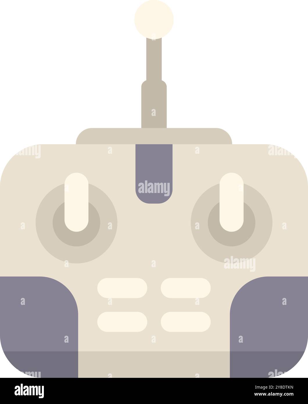 Drone Remote Control Device With Antenna Sending Radio Waves For Remote