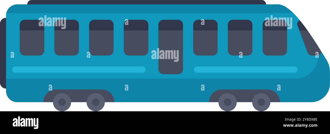 Modern fast speed train approaching station illustration Stock Vector ...