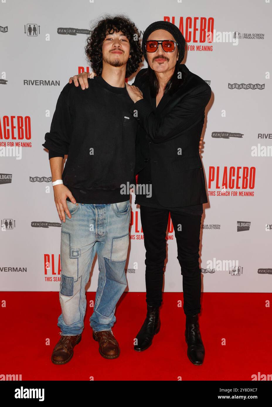 London, UK. 03rd Oct, 2024. Brian Molko (L) with son Cody Molko (R ...