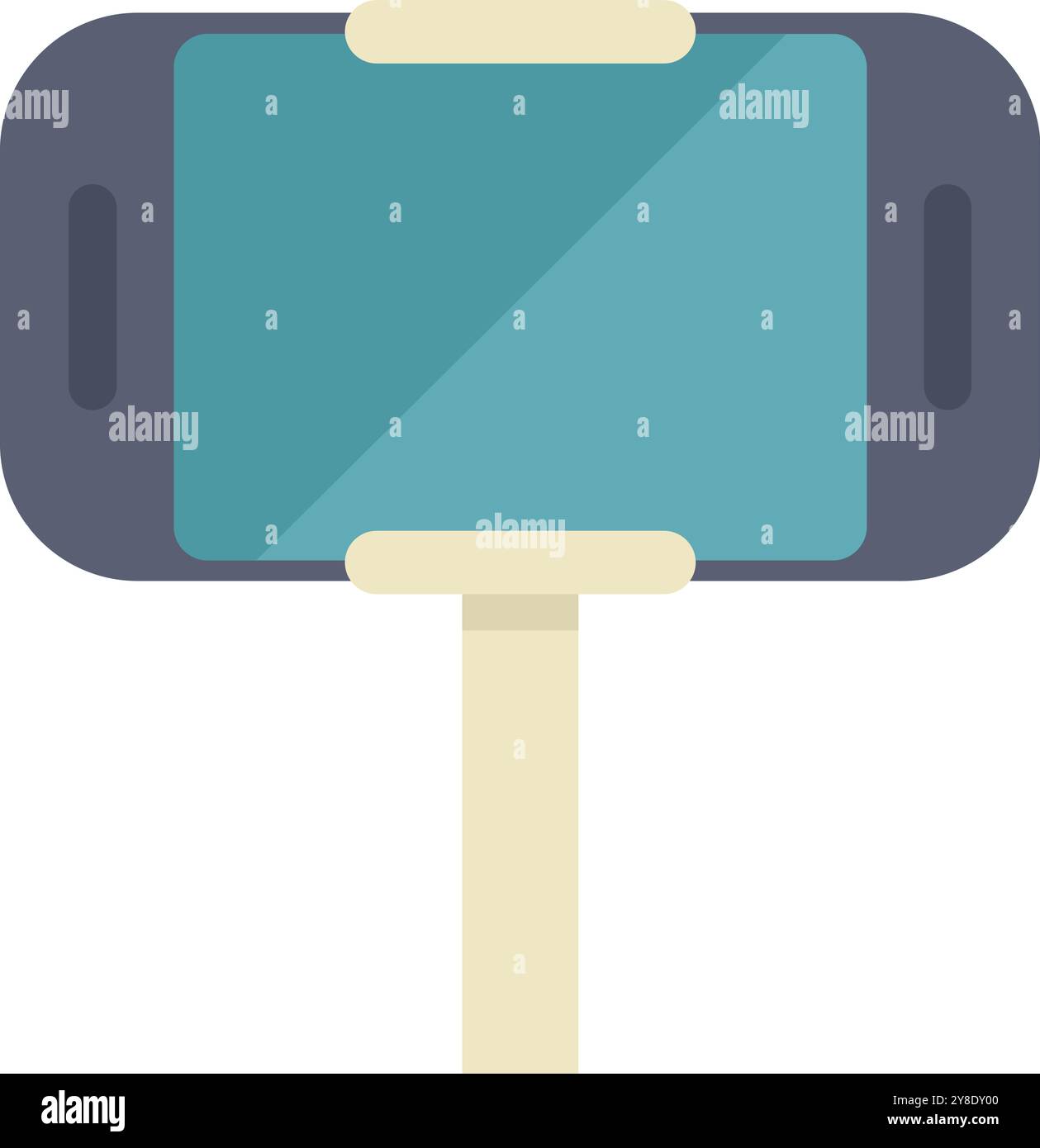Smartphone is taking a picture using a tripod, in flat style Stock ...