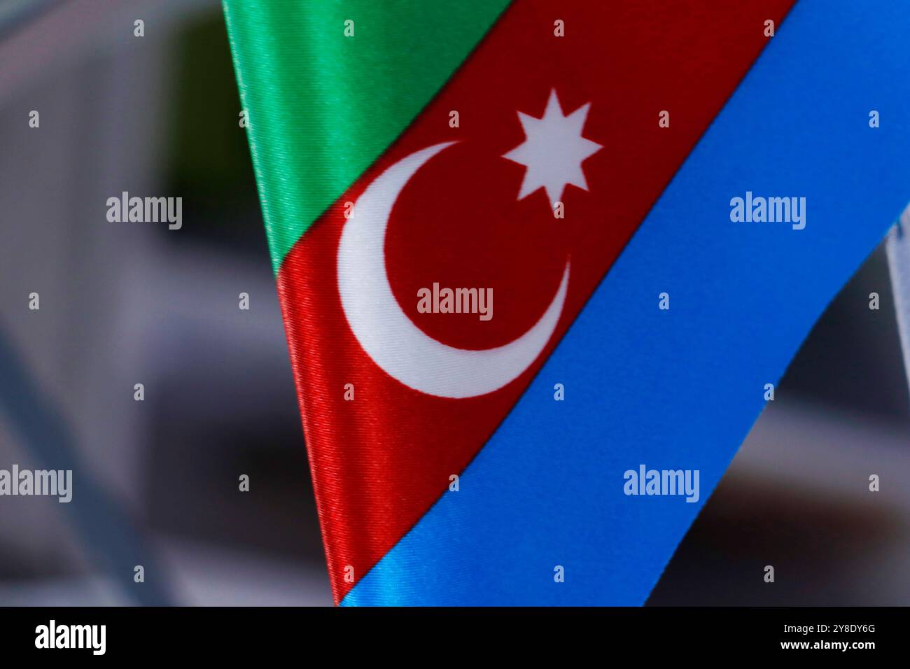 The national flag of Azerbaijan, is a horizontal tricolour that ...