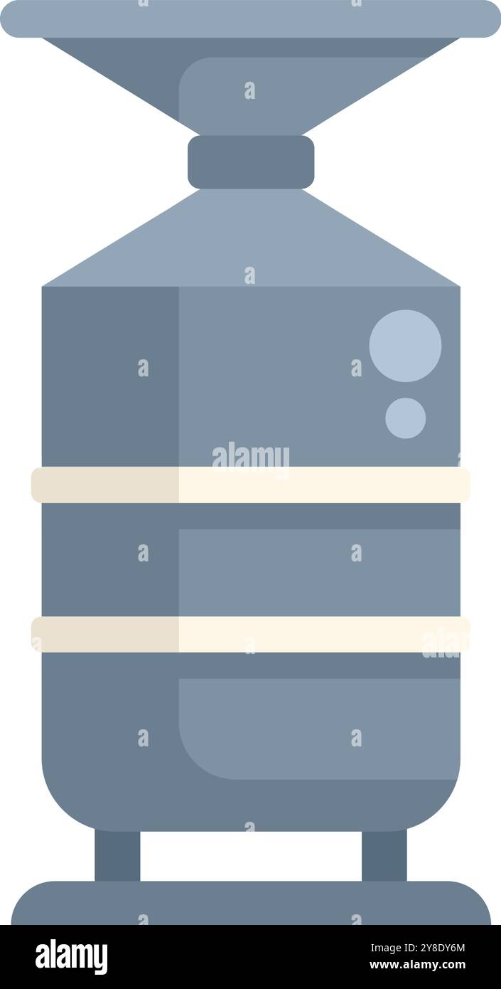 Industrial water heater tank storing hot water for heating system ...