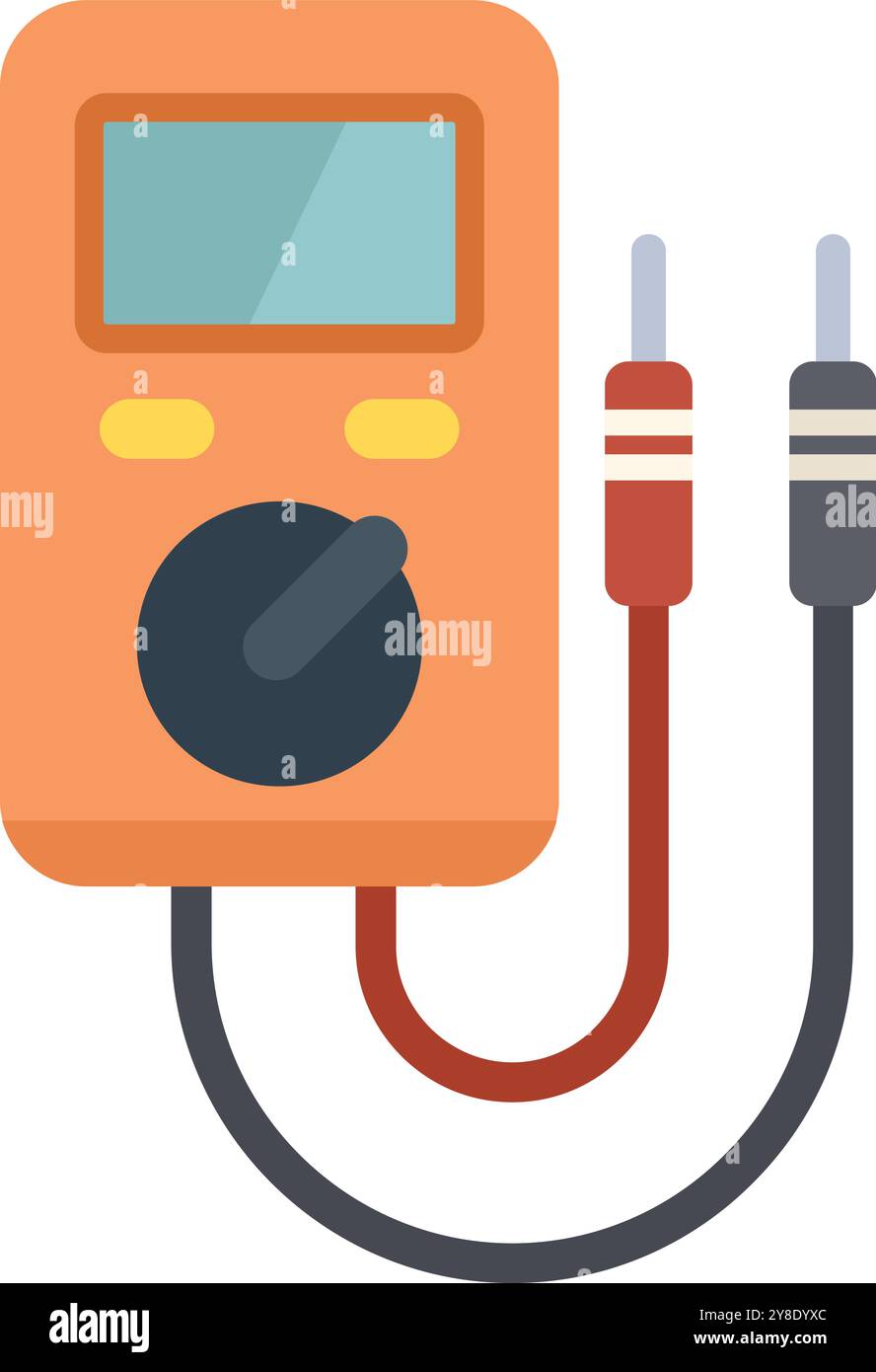 Digital multimeter with probes, measuring device for testing electrical ...
