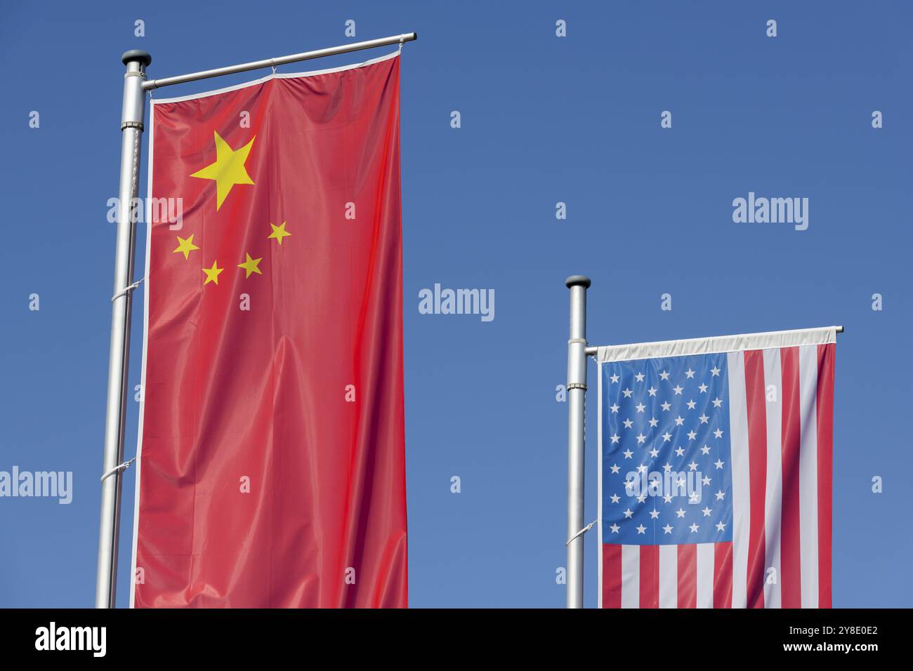 Chinese people wave flags hi-res stock photography and images - Alamy