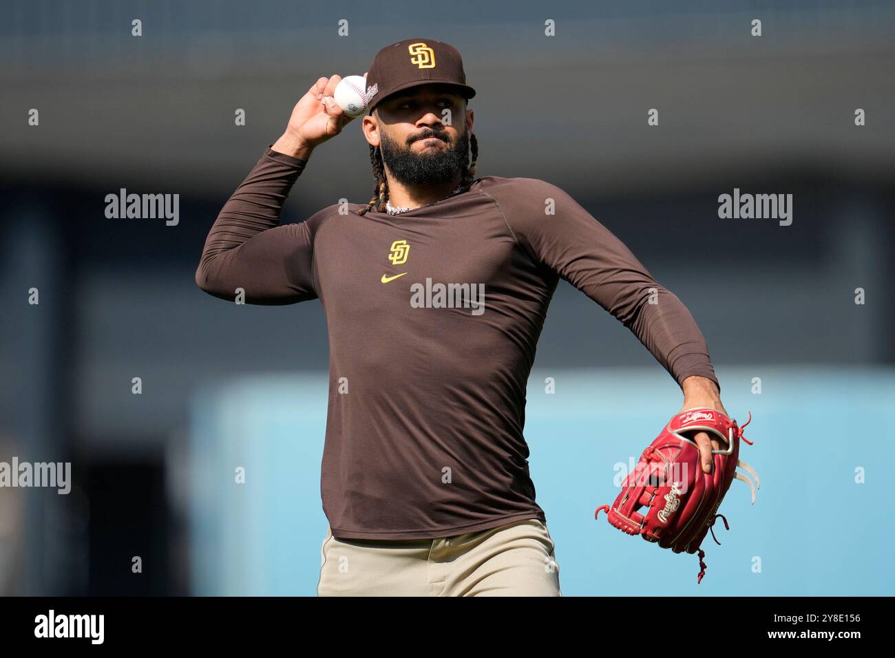 San Diego Padres outfielder Fernando Tatis Jr. works out during ...