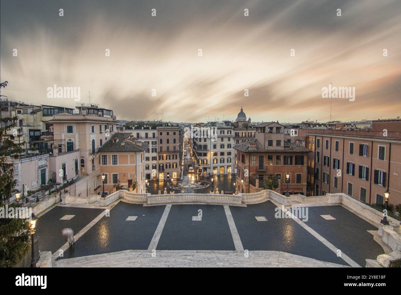 View over a beautiful historic Roman city. At one of the sights, with ...