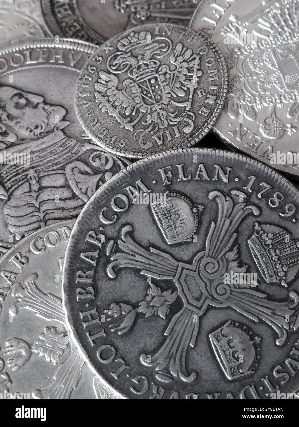 Old silver coins hi-res stock photography and images - Alamy