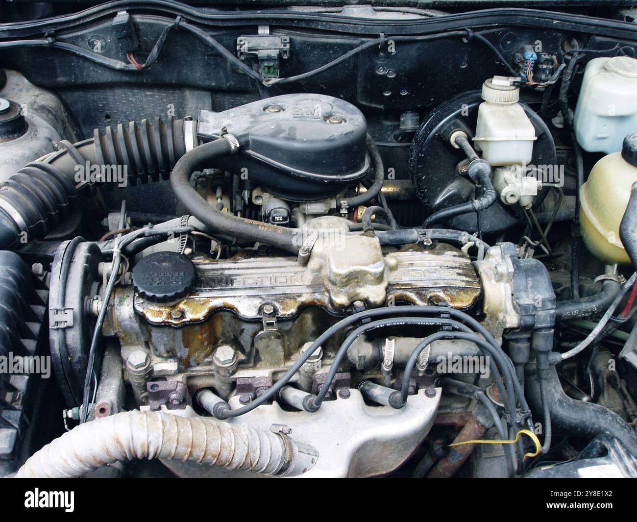 Old car engine Stock Photo - Alamy