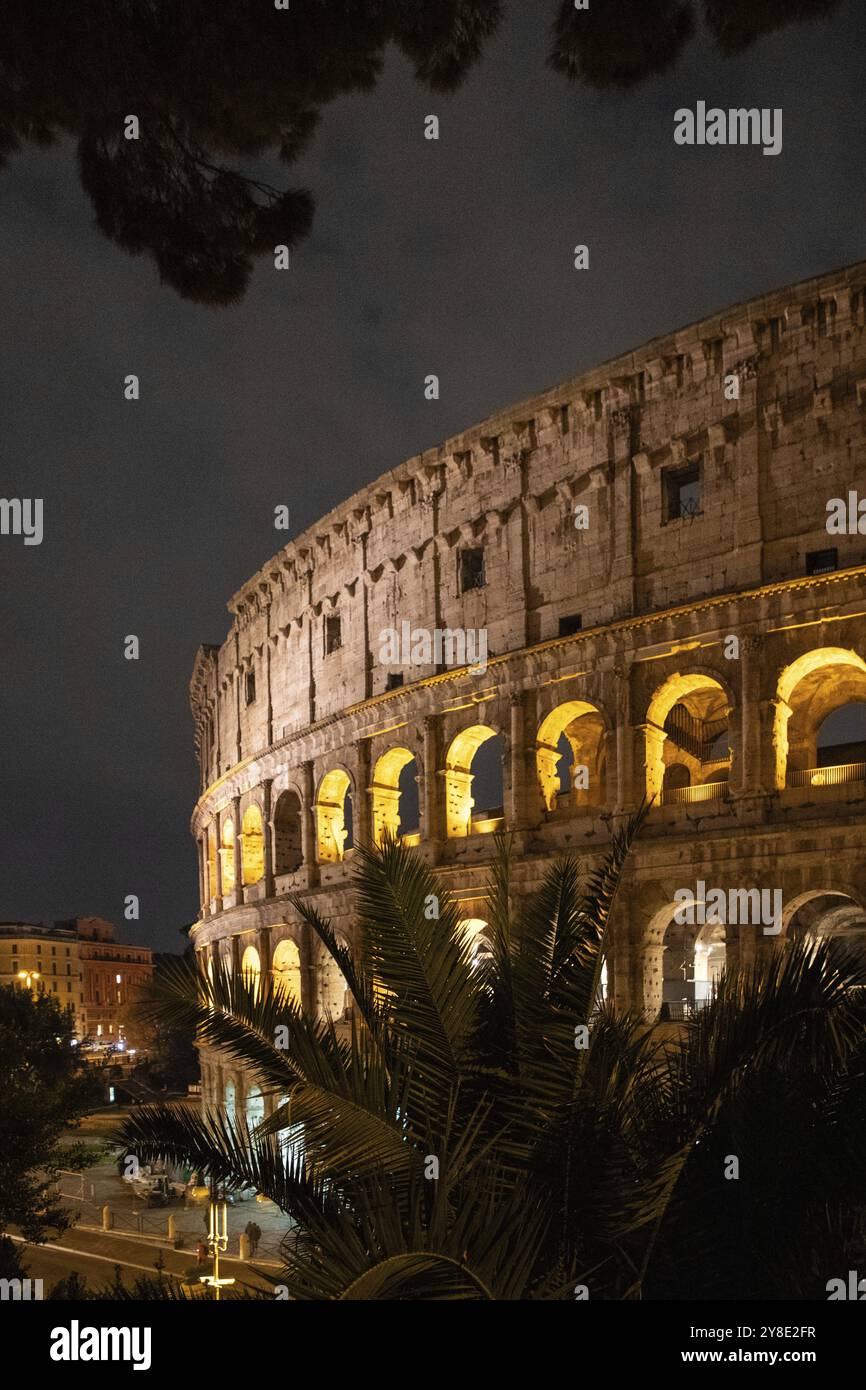 The Colosseum, famous and unique historical building of the Eternal ...