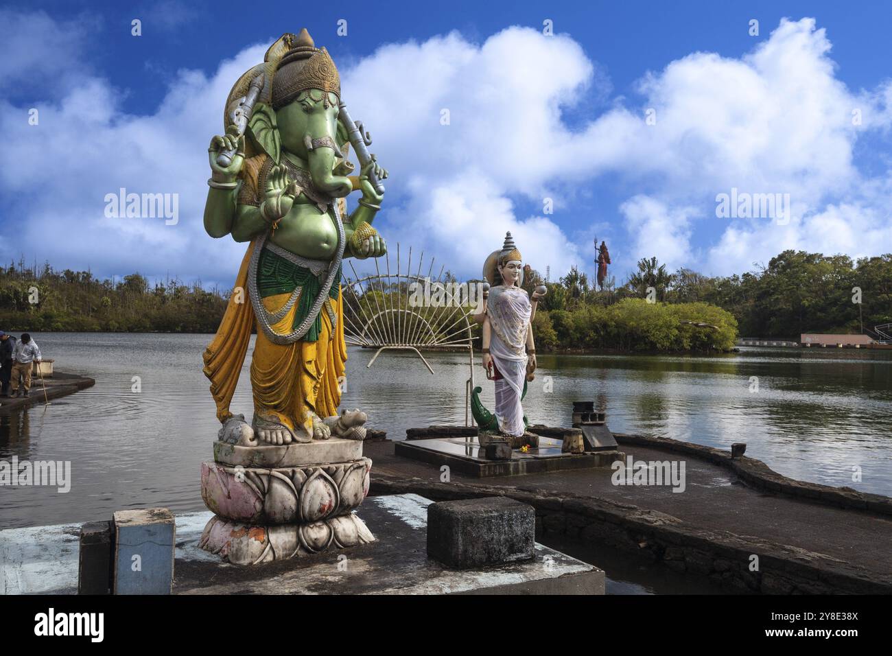 God, Lord, Ganesh, Ganesha, Hindu temple, sacred lake, Grand Bassin ...