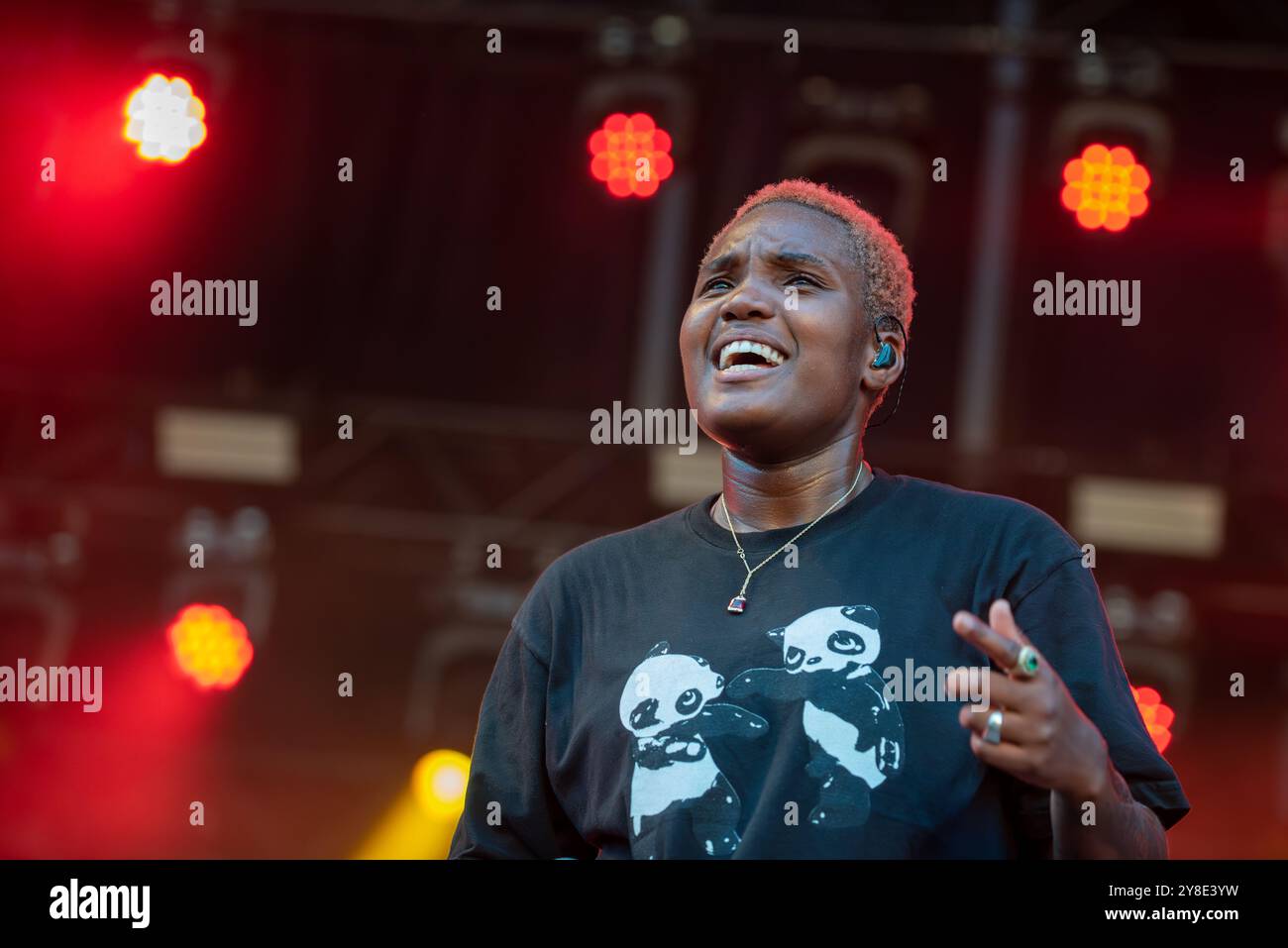 Trencin, Slovakia. 11th July, 2024. English singer and songwriter Anais Oluwatoyin Estelle ...