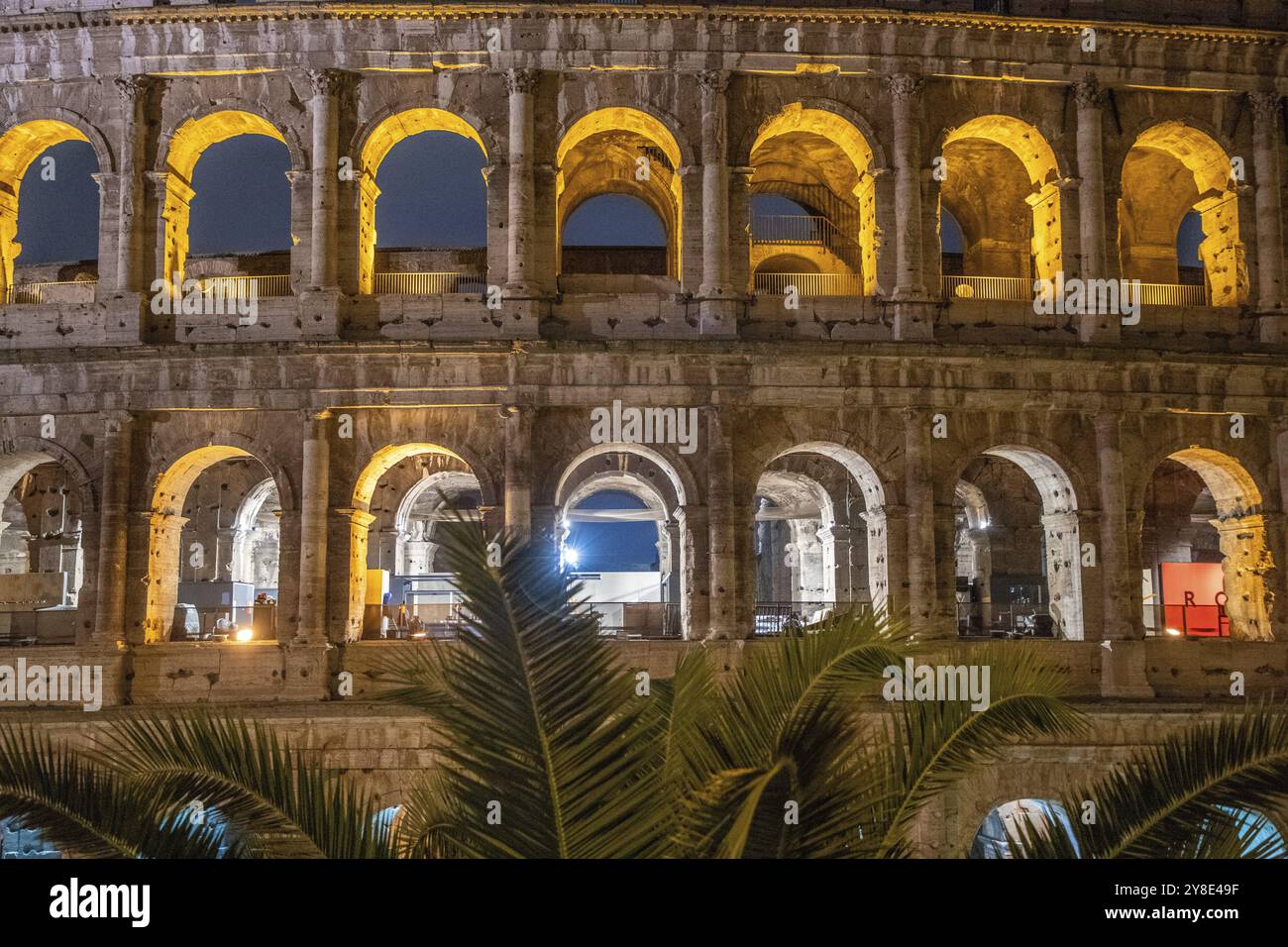 The Colosseum, famous and unique historical building of the Eternal ...