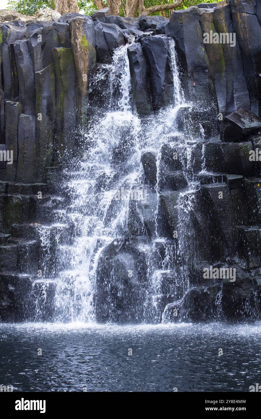 Rochester Fall, waterfall, Indian Ocean, island, Mauritius, Africa ...