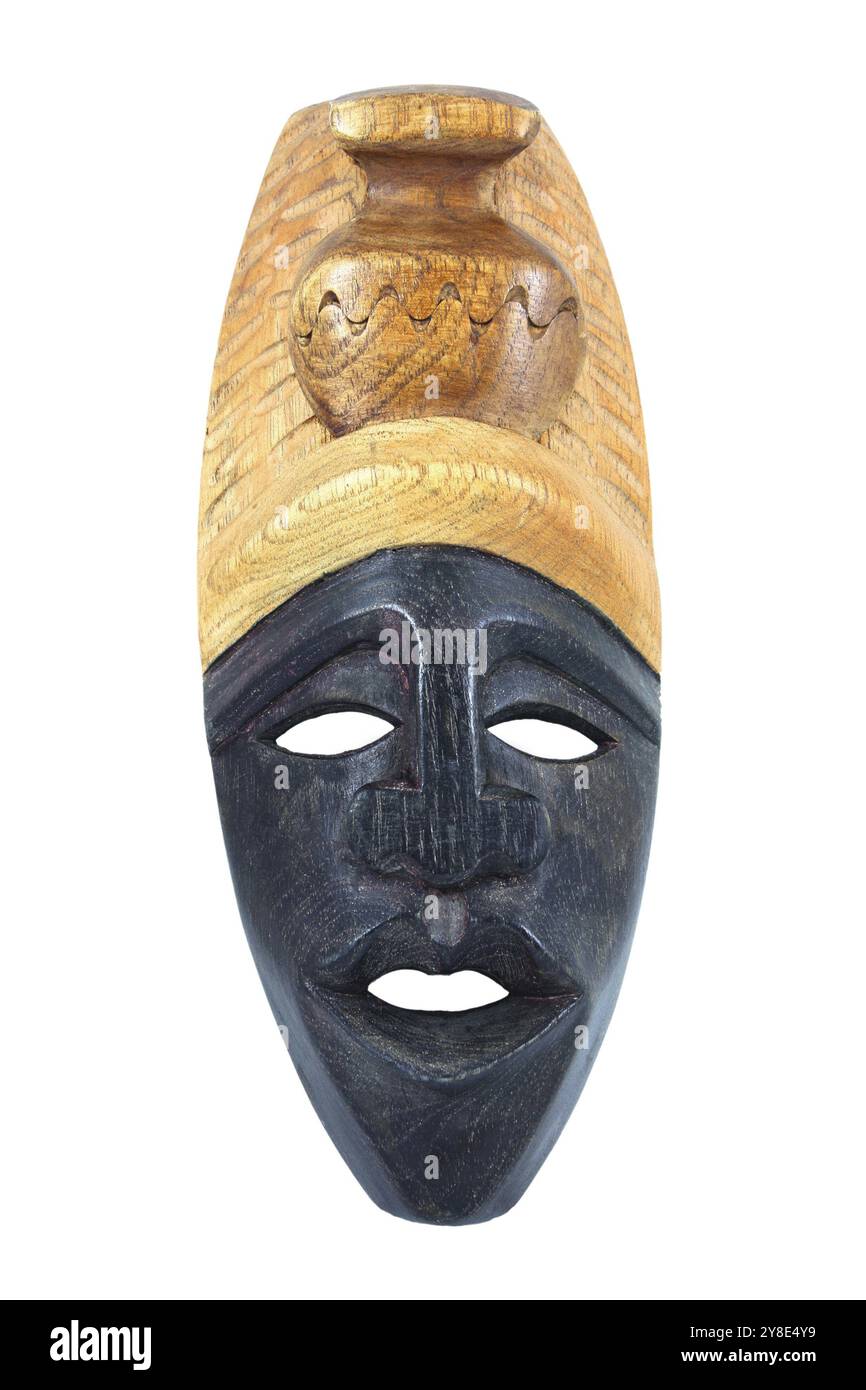 Mask africa african background Cut Out Stock Images & Pictures - Alamy