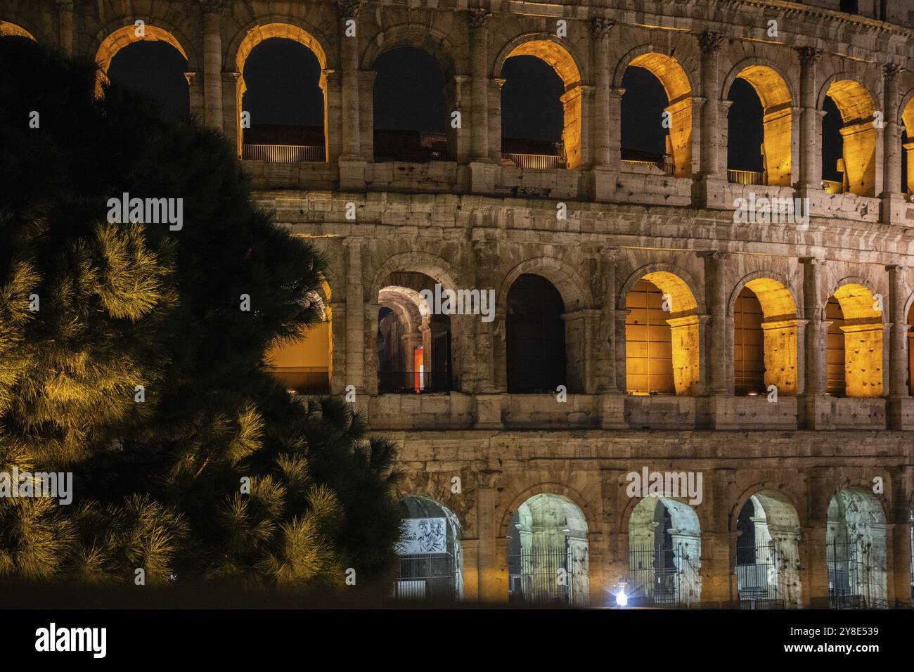The Colosseum, famous and unique historical building of the Eternal ...