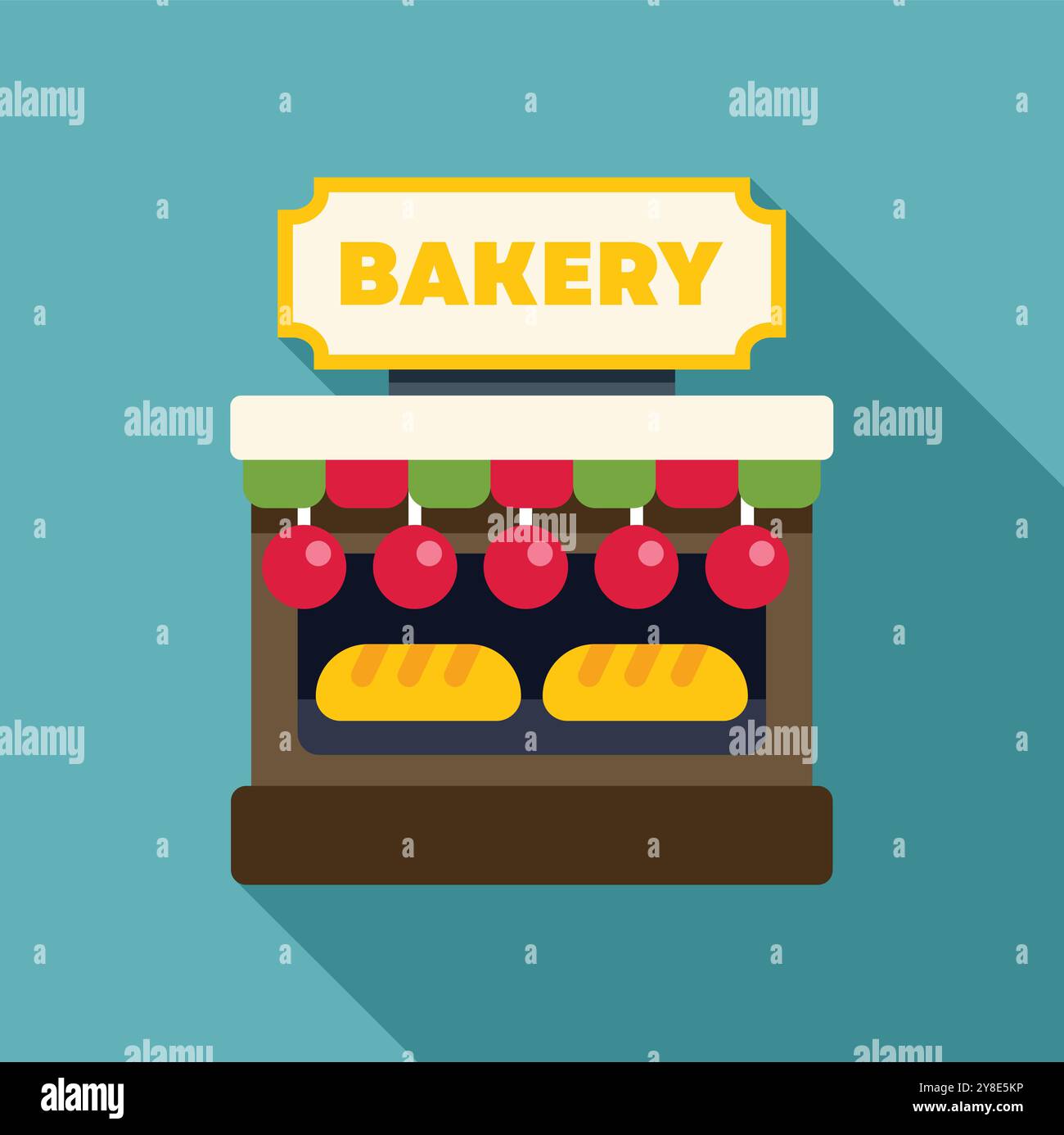 Festive christmas market stall selling fresh bread and pastries Stock ...