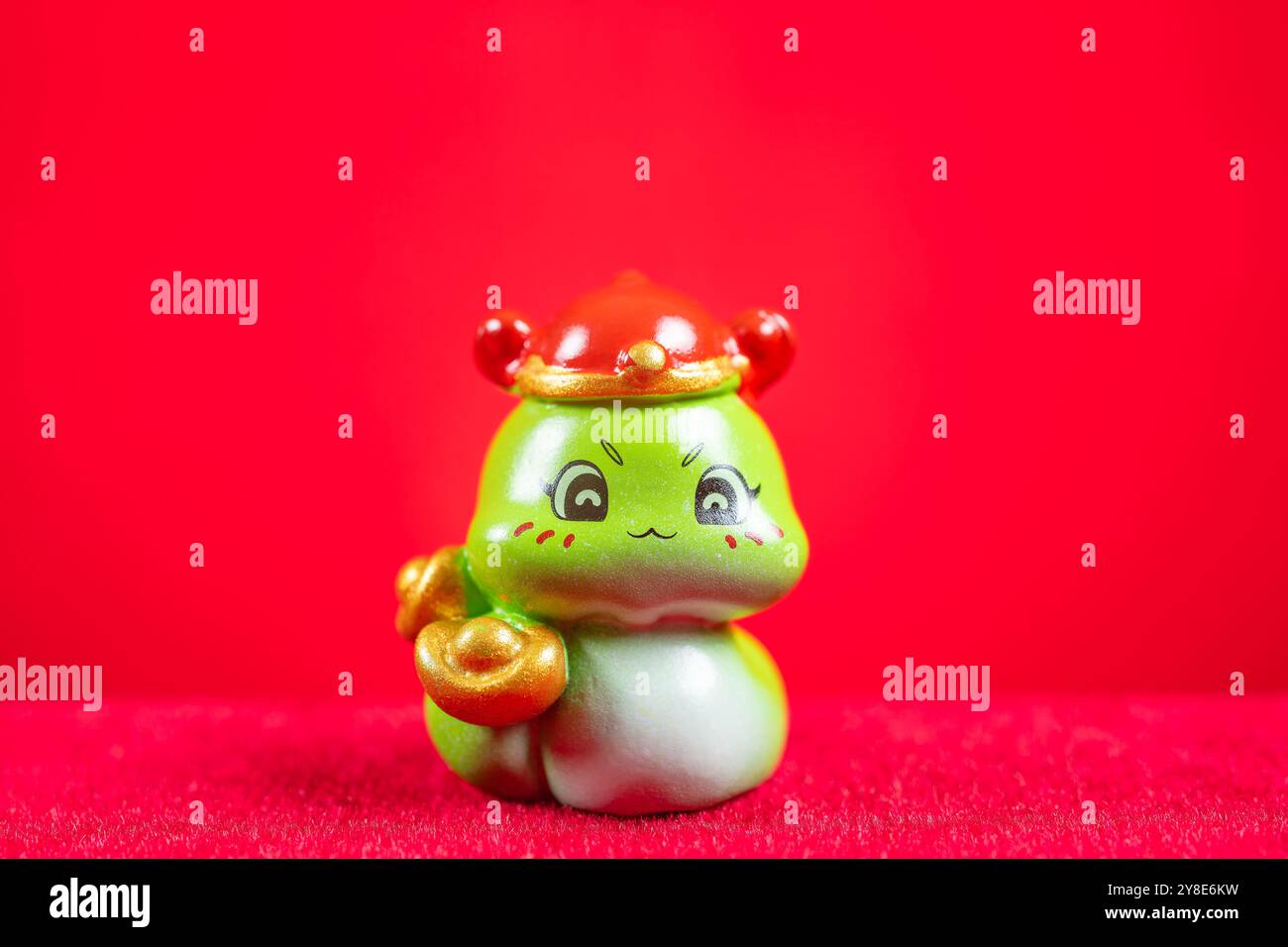 Chinese New Year of Snake mascot on red no logo no trademark Stock ...